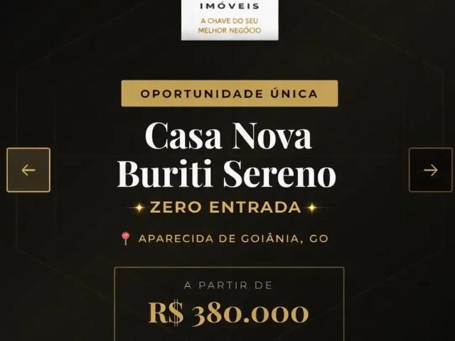 Casa / Sobrado para Venda em Aparecida de Goiânia/GO Jardim Buriti Sereno 3 Quartos