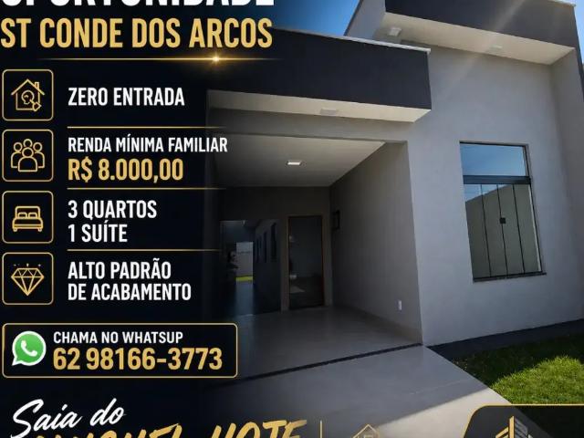 Casa / Sobrado para Venda em Aparecida de Goiânia/GO Setor Conde dos Arcos 3 Quartos