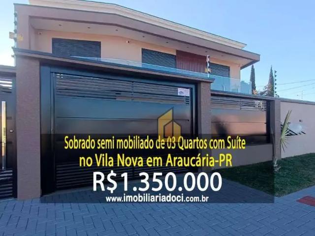 Casa / Sobrado para Venda em Araucária/PR Boqueirão 3 Quartos