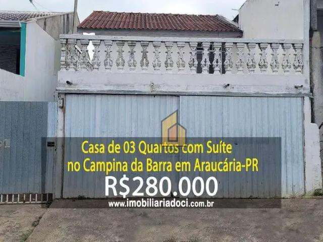 Casa / Sobrado para Venda em Araucária/PR Campina da Barra 3 Quartos