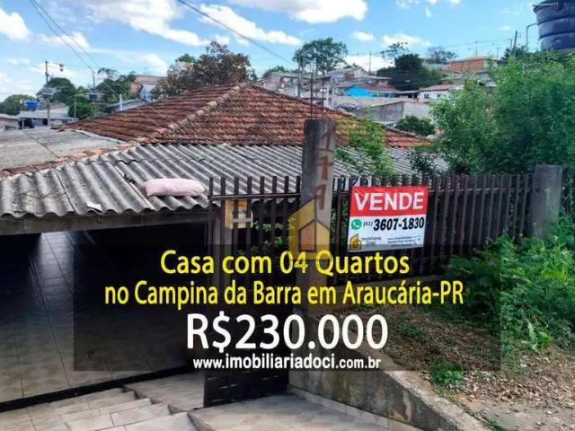 Casa / Sobrado para Venda em Araucária/PR Campina da Barra 4 Quartos