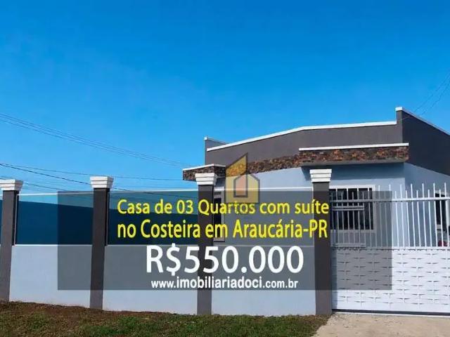 Casa / Sobrado para Venda em Araucária/PR Costeira 3 Quartos