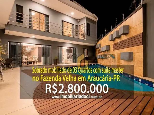 Casa / Sobrado para Venda em Araucária/PR Fazenda Velha 3 Quartos