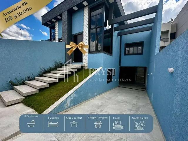 Casa / Sobrado para Venda em Araucária/PR Fazenda Velha 3 Quartos