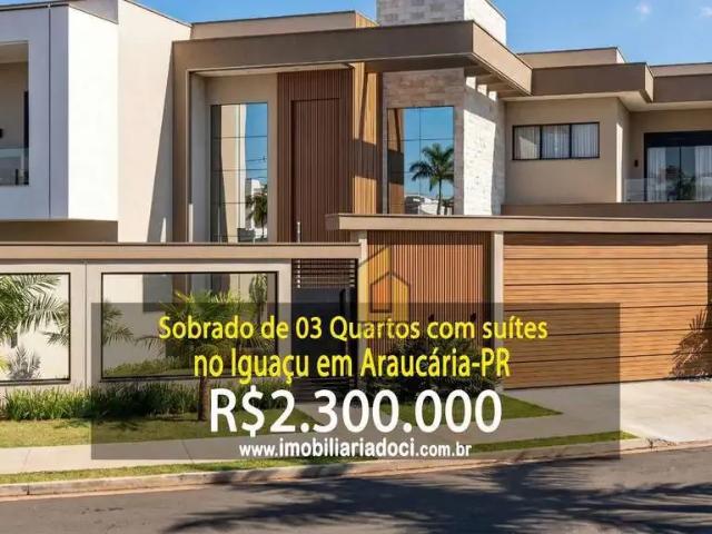 Casa / Sobrado para Venda em Araucária/PR Iguaçu 3 Quartos