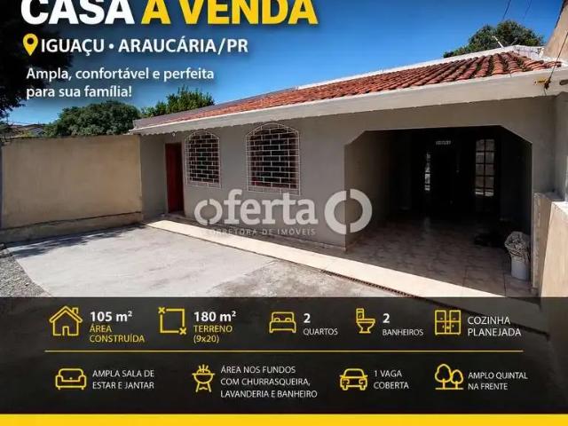 Casa / Sobrado para Venda em Araucária/PR Iguaçu 2 Quartos