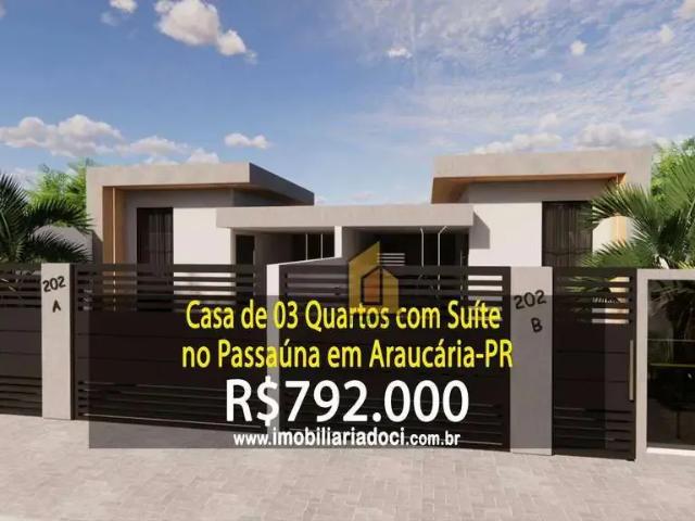 Casa / Sobrado para Venda em Araucária/PR Passauna 3 Quartos
