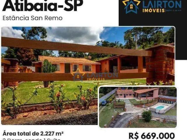 Casa / Sobrado para Venda em Atibaia/SP Estância San Remo 2 Quartos