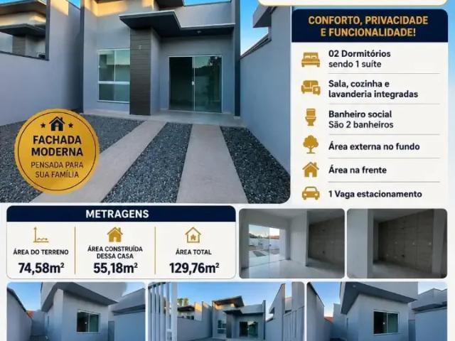Casa / Sobrado para Venda em Barra Velha/SC Quinta dos Açorianos 2 Quartos