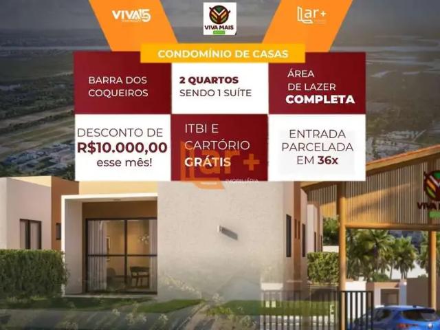 Casa / Sobrado para Venda em Barra dos Coqueiros/SE Olhos D'água 2 Quartos