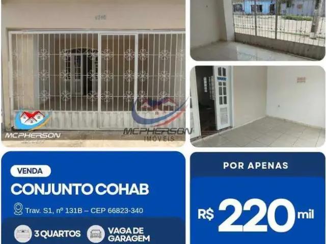 Casa / Sobrado para Venda em Belém/PA Campina de Icoaraci Icoaraci 3 Quartos