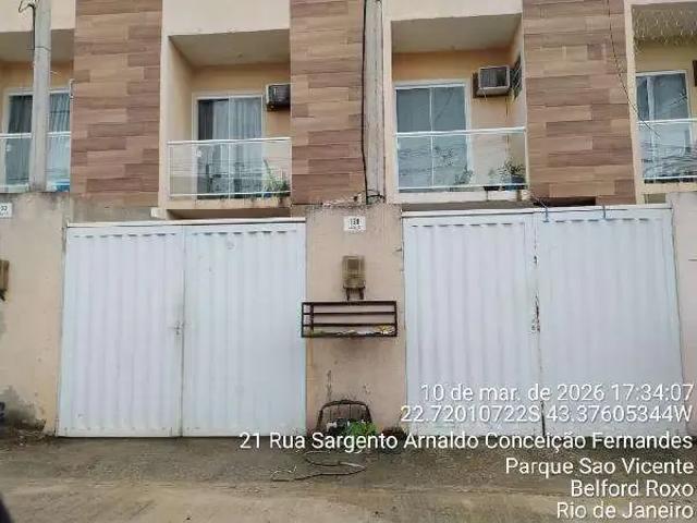 Casa / Sobrado para Venda em Belford Roxo/RJ São Vicente 2 Quartos