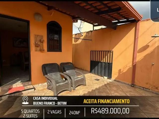 Casa / Sobrado para Venda em Betim/MG Conjunto Habitacional Bueno Franco 5 Quartos