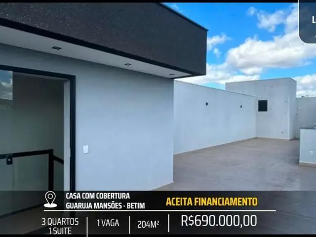 Casa / Sobrado para Venda em Betim/MG Guarujá Mansões 3 Quartos