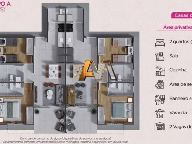 Casa / Sobrado para Venda em Camaçari/BA Guarajuba 2 Quartos