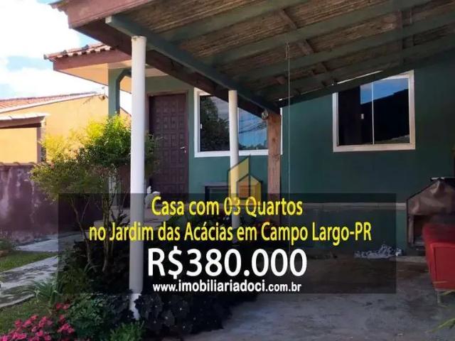 Casa / Sobrado para Venda em Campo Largo/PR Jardim das Acácias 3 Quartos