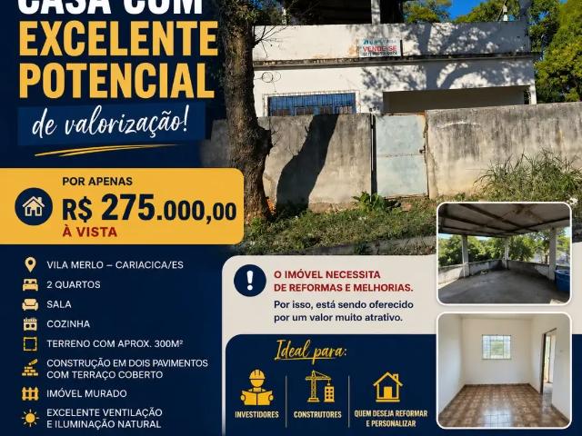 Casa / Sobrado para Venda em Cariacica/ES Vila Merlo 2 Quartos