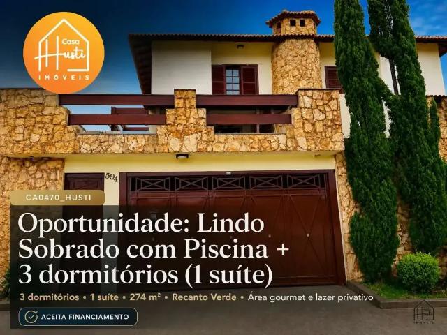 Casa / Sobrado para Venda em Cotia/SP Chácara Recanto Verde 3 Quartos