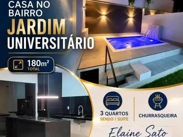 Casa / Sobrado para Venda em Cuiabá/MT Jardim Universitário 3 Quartos