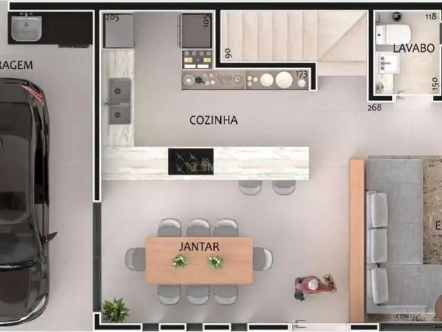 Casa / Sobrado para Venda em Curitiba/PR Bairro Alto 3 Quartos
