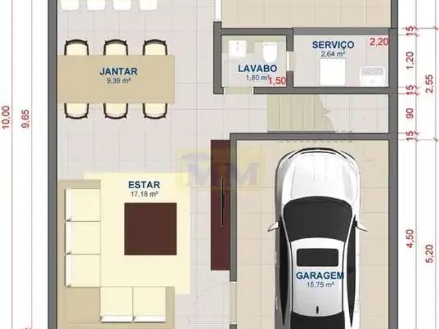Casa / Sobrado para Venda em Curitiba/PR Cajuru 3 Quartos