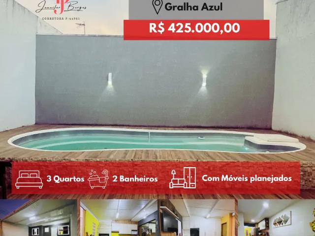 Casa / Sobrado para Venda em Fazenda Rio Grande/PR Gralha Azul 3 Quartos