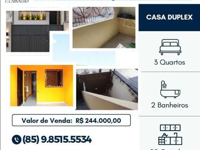 Casa / Sobrado para Venda em Fortaleza/CE Vila Peri 3 Quartos