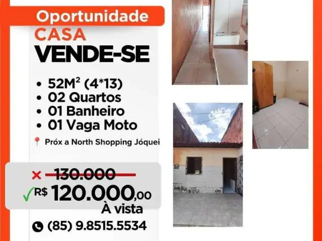 Casa / Sobrado para Venda em Fortaleza/CE Democrito Rocha 2 Quartos