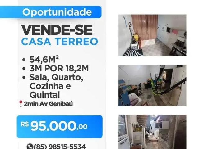 Casa / Sobrado para Venda em Fortaleza/CE Genibaú 1 Quartos