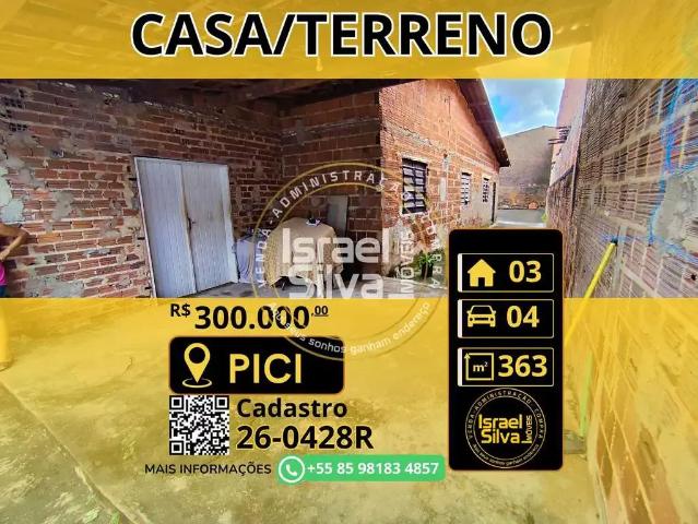 Casa / Sobrado para Venda em Fortaleza/CE Pici 3 Quartos