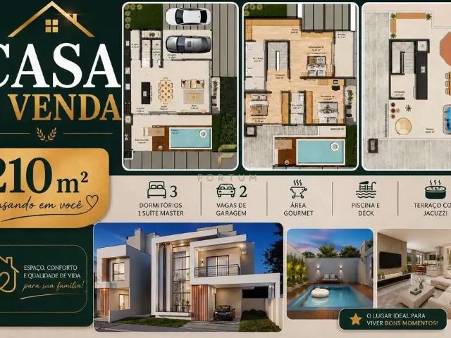 Casa / Sobrado para Venda em Florianópolis/SC Cachoeira do Bom Jesus 3 Quartos