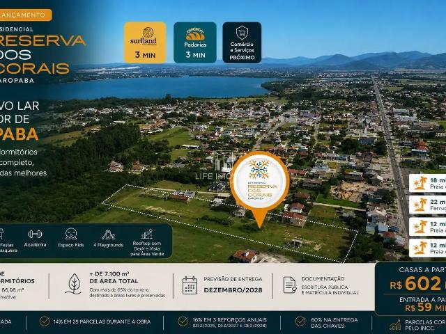 Casa / Sobrado para Venda em Garopaba/SC Povoado de Campo D'una 3 Quartos