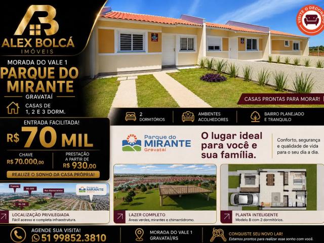 Casa / Sobrado para Venda em Gravataí/RS Morada do Vale II 2 Quartos