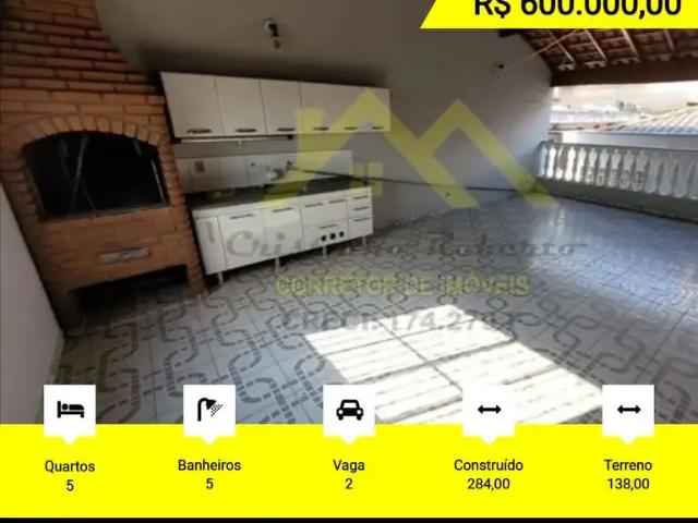 Casa / Sobrado para Venda em Guarulhos/SP Jardim Bela Vista 3 Quartos