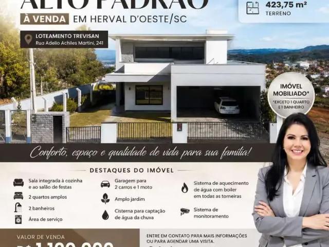Casa / Sobrado para Venda em Herval D'Oeste/SC São Jorge 2 Quartos