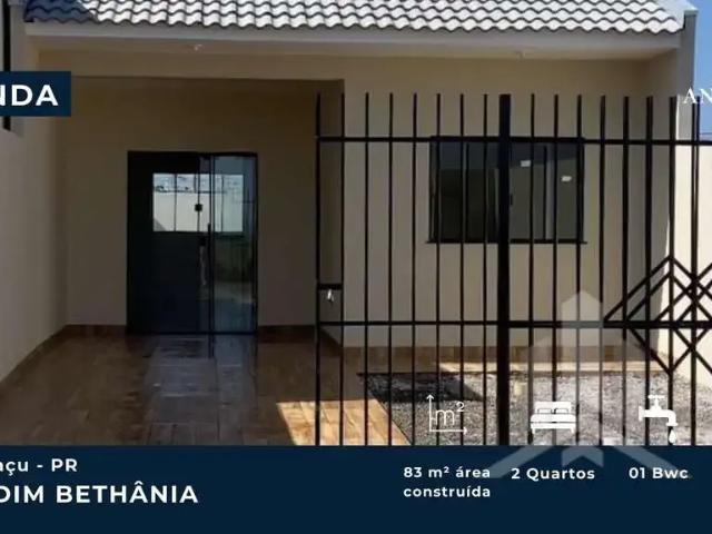 Casa / Sobrado para Venda em Iguaraçu/PR Jardim Bethania 2 Quartos
