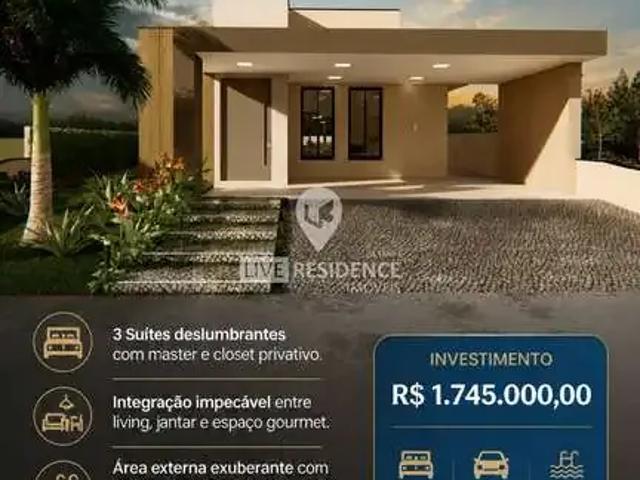 Casa / Sobrado para Venda em Itatiba/SP Condominio Ville de France 3 Quartos