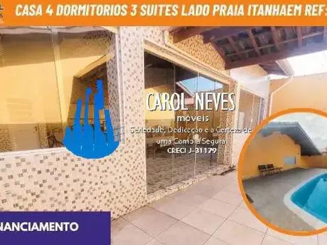 Casa / Sobrado para Venda em Itanhaém/SP Balneário Campos Eliseos 4 Quartos