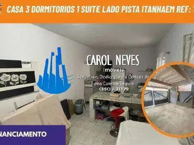 Casa / Sobrado para Venda em Itanhaém/SP Vila Loty 3 Quartos