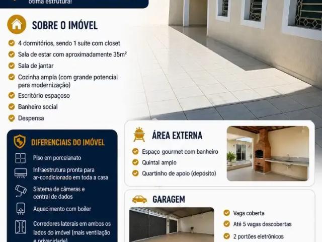 Casa / Sobrado para Venda em Jacareí/SP Parque Itamarati 4 Quartos