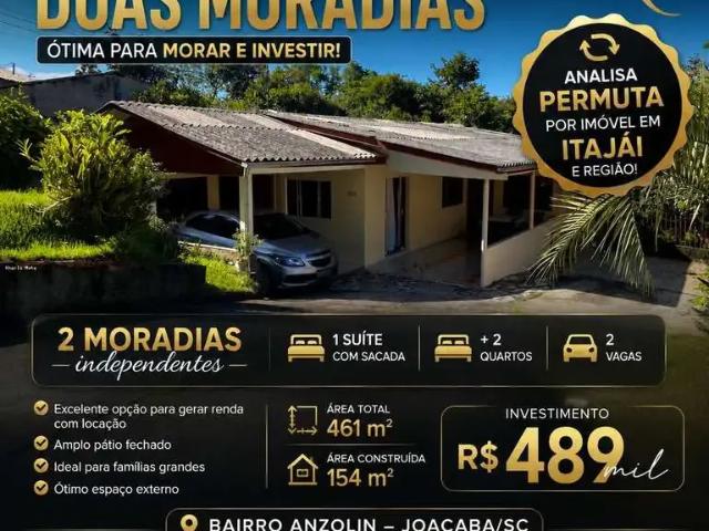 Casa / Sobrado para Venda em Joaçaba/SC Anzolin 3 Quartos