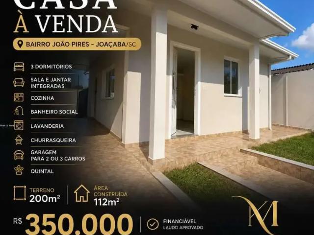 Casa / Sobrado para Venda em Joaçaba/SC João Pires Ferreira 3 Quartos