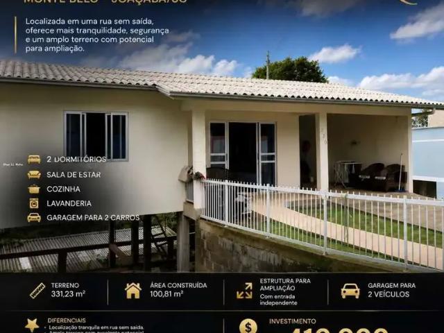 Casa / Sobrado para Venda em Joaçaba/SC Monte Belo 2 Quartos