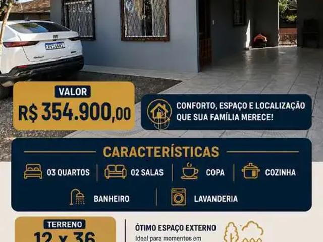 Casa / Sobrado para Venda em Joinville/SC Boehmerwald 3 Quartos