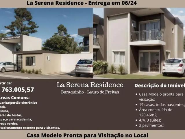 Casa / Sobrado para Venda em Lauro de Freitas/BA Buraquinho 4 Quartos