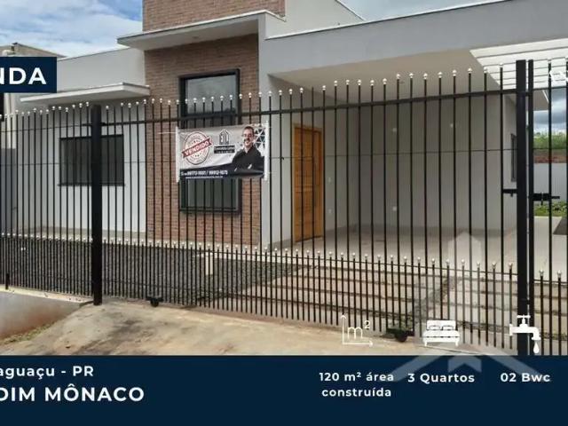 Casa / Sobrado para Venda em Mandaguaçu/PR Jardim Mônaco 3 Quartos