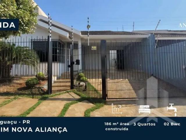 Casa / Sobrado para Venda em Mandaguaçu/PR Jardim Nova Aliança 3 Quartos