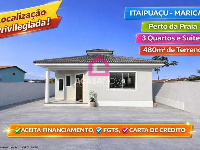 Casa / Sobrado para Venda em Maricá/RJ Jardim Atlântico 3 Quartos