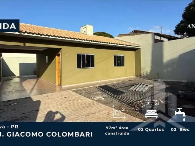 Casa / Sobrado para Venda em Marialva/PR Conjunto Habitacional Giacomo Colombari 2 Quartos