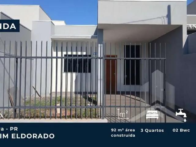 Casa / Sobrado para Venda em Marialva/PR Jardim Eldorado 3 Quartos